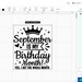 September is My Birthday Month Svg, September Birthday Party Gift, Born ...