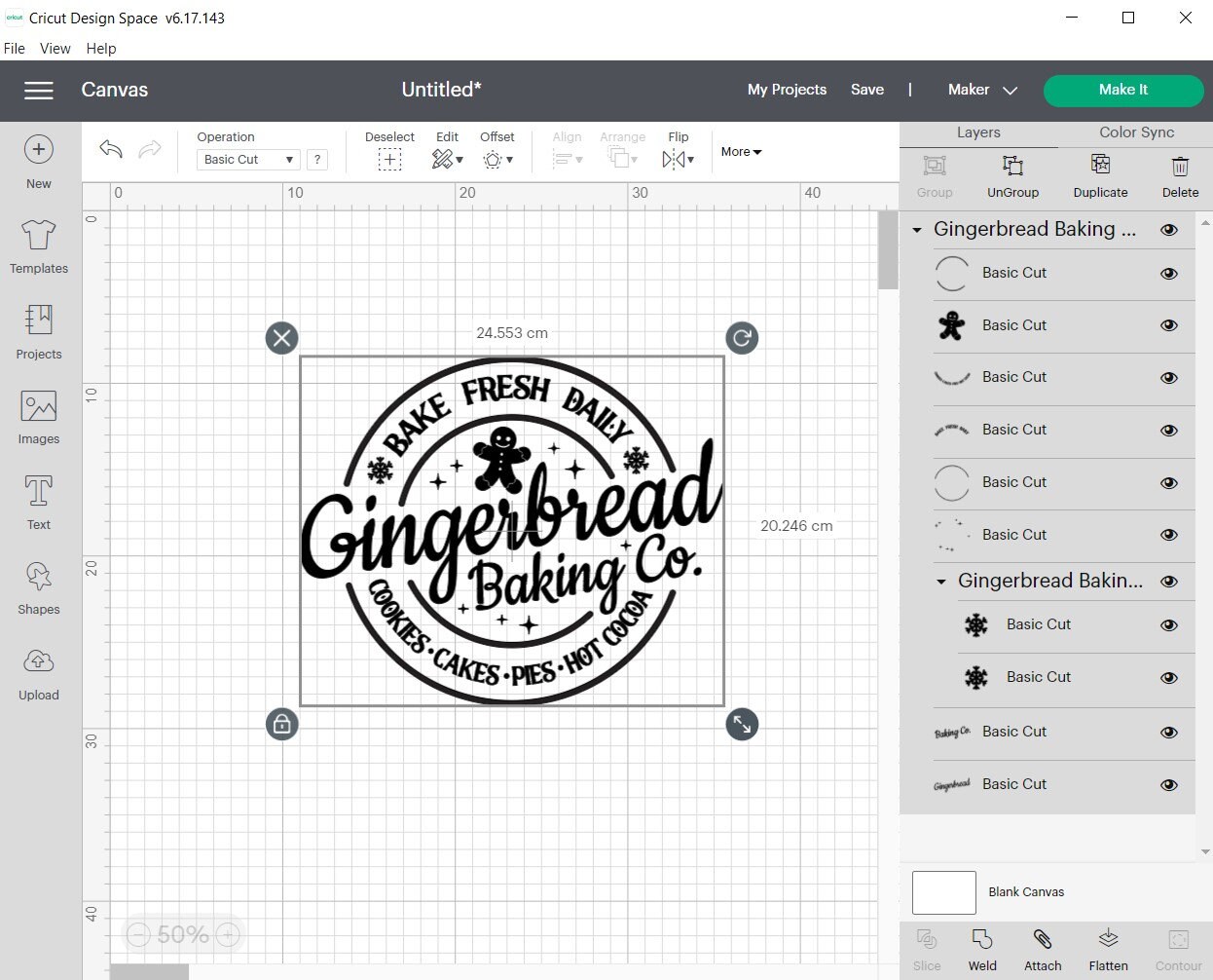 Gingerbread Baking Co Svgfarmhouse Christmasfunny - Etsy