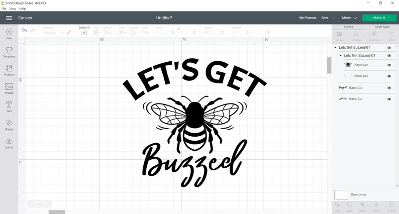 Let's Get Buzzed Svgfunny Drinking Svgalcohol Drink - Etsy