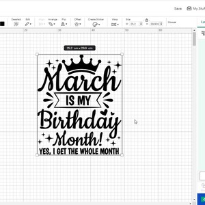 March is My Birthday Month Svg,march Birthday Svg,birthday Party Gift ...