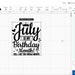 July is My Birthday Month Svg, July Birthday SVG, Birthday Party Gift ...