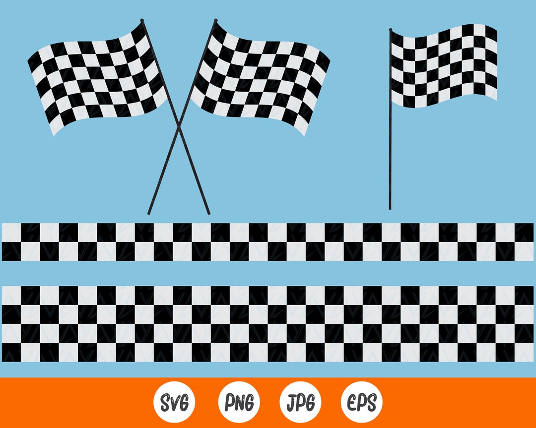 Buy Checkered Stripes Svg, Racing Stripes Svg Cut Files, Checkered Flag ...