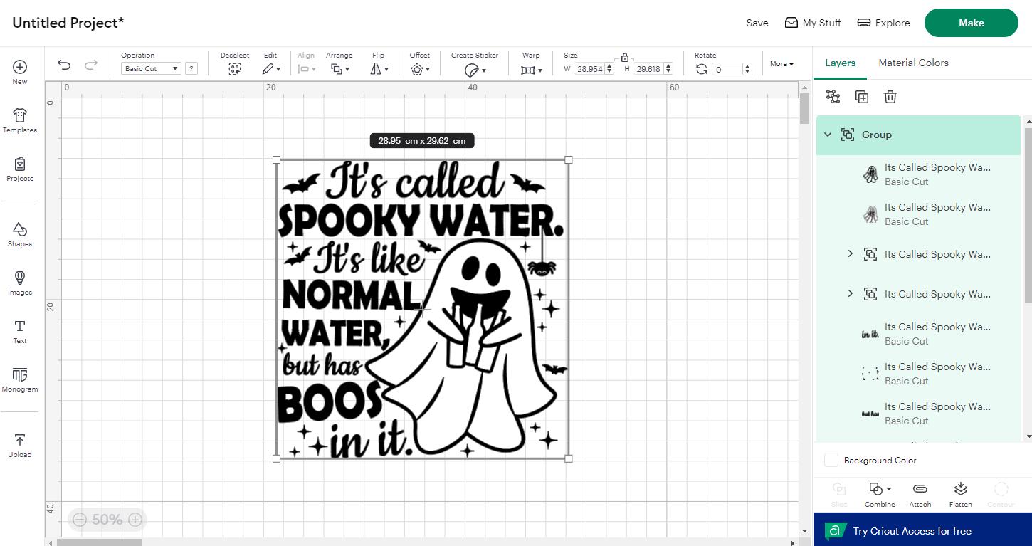 Spooky Water Ghost SVG PNG: Funny Halloween Shirt Design ,cricut Files ...