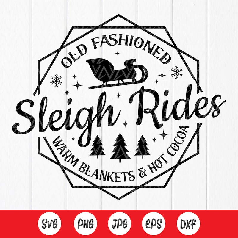 Sleigh Ride Svg - Etsy