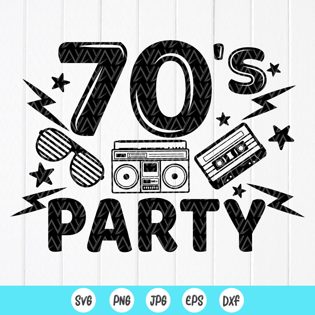 70s Party Svg,i Love 70s Svg, 70's Svg, Music Cassette SVG, Retro 70s ...