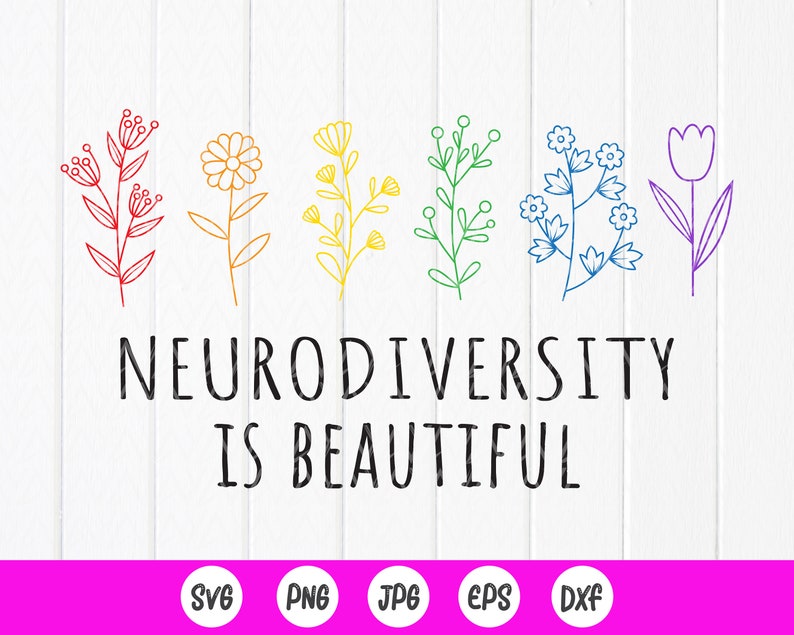 Neurodiversity is Beautiful Svg Autism Mom Shirt Svgautism - Etsy Canada