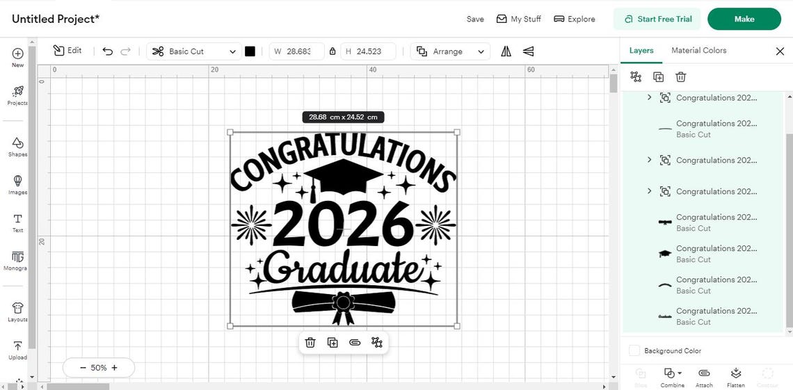 Congratulations 2026 Graduate SVG: Grad Shirt Design, Cut Files for ...
