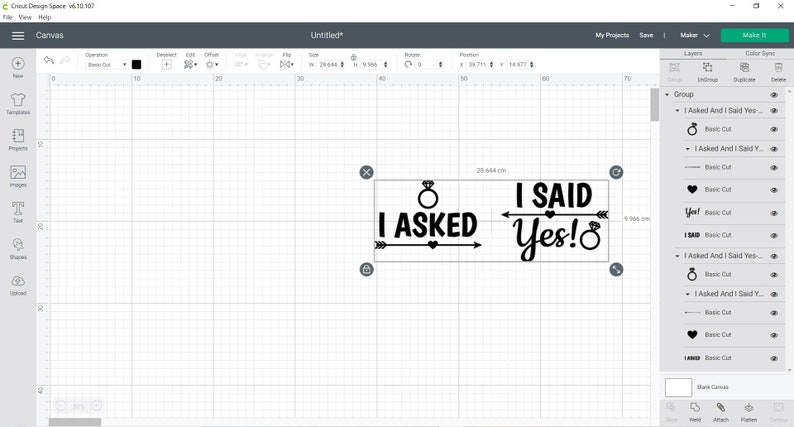 I Asked and I Said Yes Svg Matching Shirts Svgmatching | Etsy