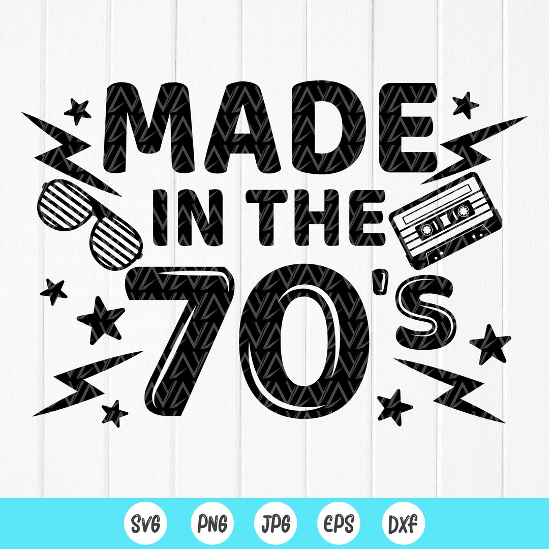 Made in the 70s Svg,i Love 70s Svg, 70's Svg,music Cassette Svg,retro ...