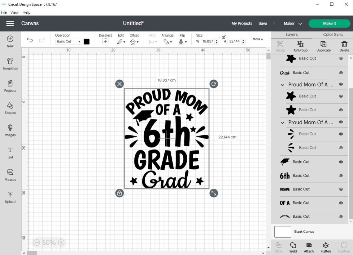 Proud Mom of a 6th Grade Grad Svg 6th Grade Graduation Svg - Etsy