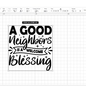 Good Neighbors Blessing SVG: Friendship Quote, Cricut Ready (digital ...