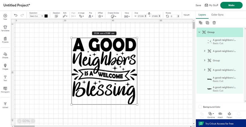 Good Neighbors Blessing SVG: Friendship Quote, Cricut Ready (digital ...