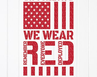 Red Remember Everyone Deployed Svg Png File 4th of July - Etsy