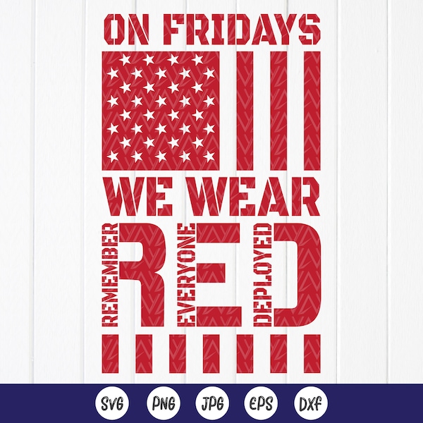 Red Friday Svg - Etsy