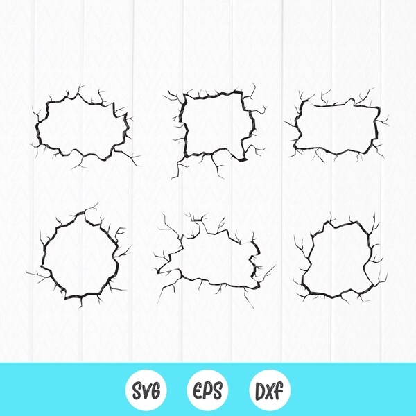 Broken Brick Wall Svg - Etsy