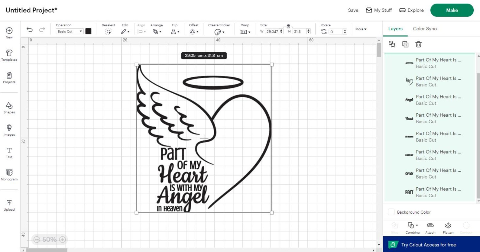 Angel Wings Memorial SVG: Part of My Heart in Heaven, Mourning Gift ...
