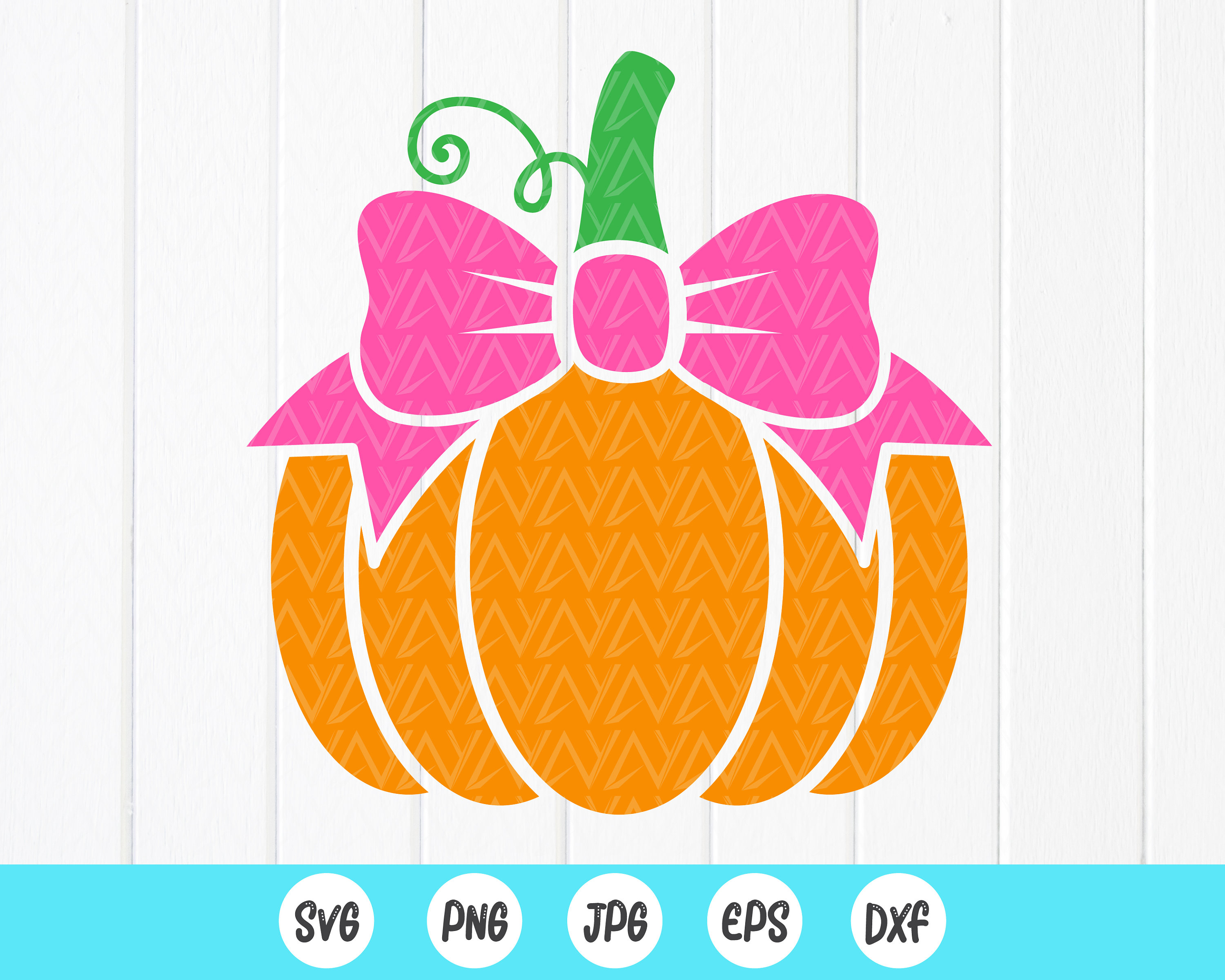 Cute Pumpkin With Bow Svg Bow Pumpkin Svg Girl Halloween - Etsy