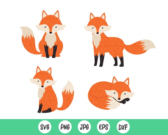 Fox SVG Bundle Fox Svg Fox Clipart Fox Vector Anime Svg | Etsy