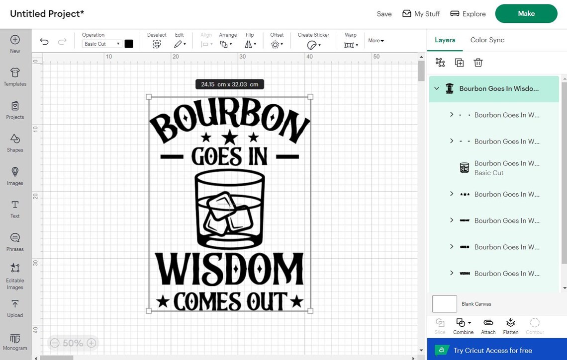 Bourbon Wisdom SVG: Funny Whiskey Lover Gift,cut Files for Cricut ...