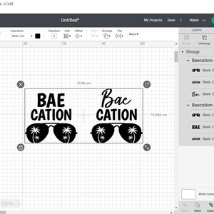 Baecation SVG Beach Svg Baecation Vibes Svg Couple Shirt | Etsy Canada