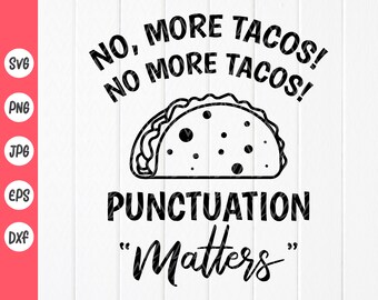 No More Tacos Svg - Etsy