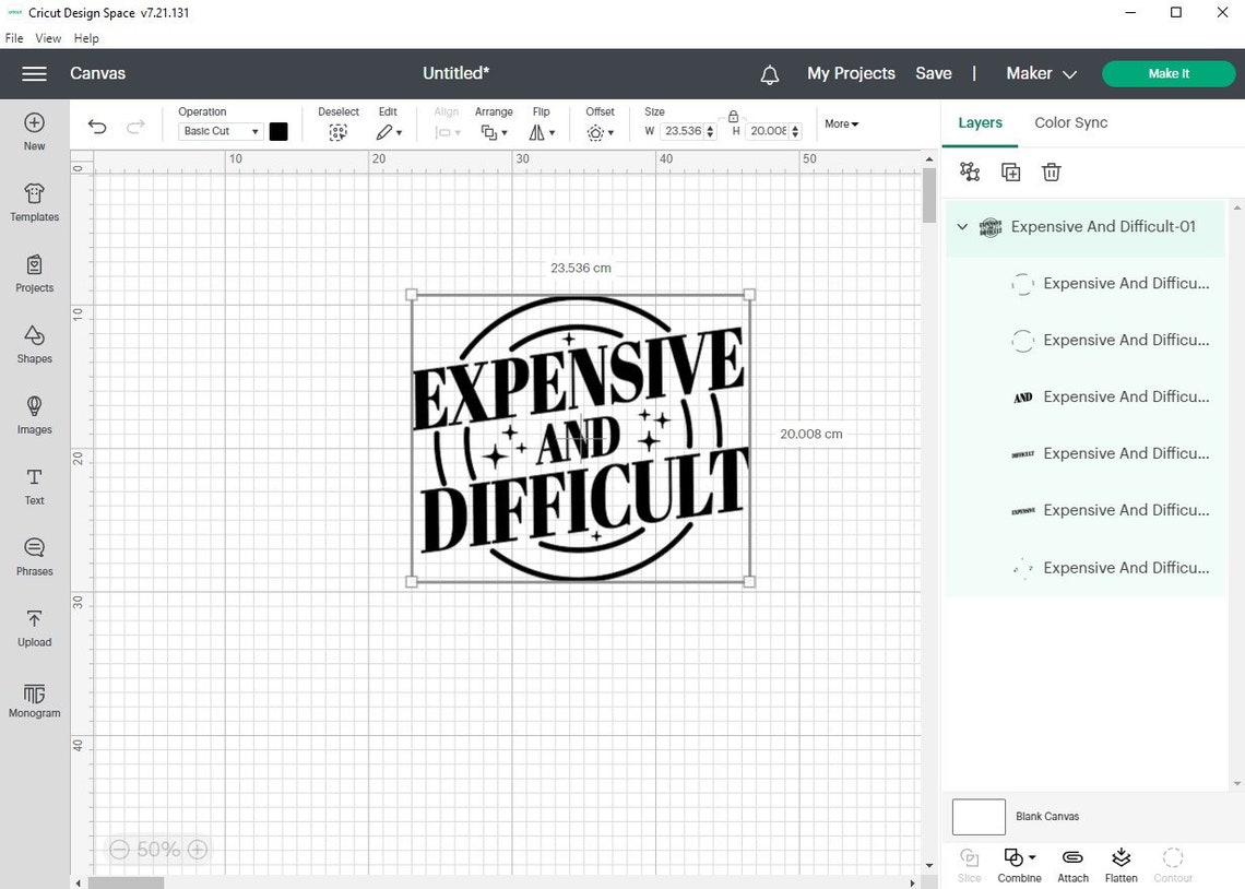 Expensive and Difficult Svg Gift for Girlfriend High - Etsy