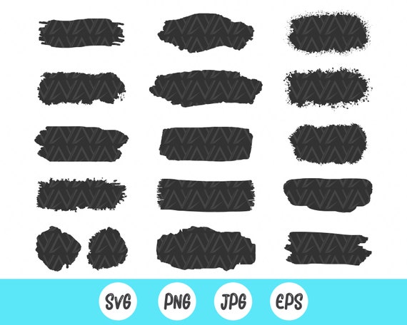 Pinceladas svg Pinceles svg trazo de pintura svg Clipart de | Etsy México