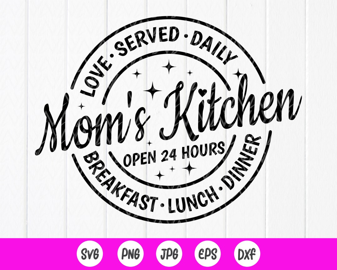 Mom's Kitchen Svg,kitchen Decor, Baking Svg, Pot Holder Svg, Farmhouse ...