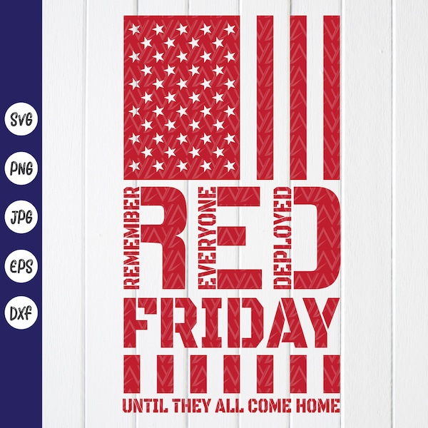 Red Friday Svg - Etsy
