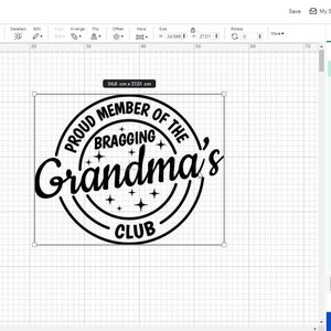 Proud Member of the Bragging Grandma’s Club SVG, Funny Grandma Shirt ...