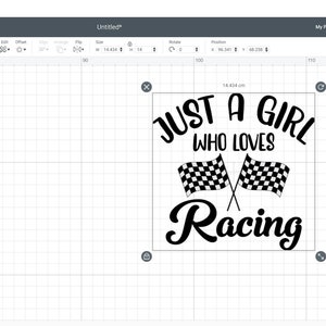 Just a Girl Who Loves Racing Svg, Racing Shirt Svg,racing Lover Svg ...