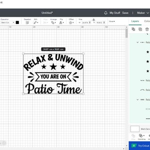 Relax and Unwind You Are on Patio Time Svg,patio Sign,backyard Sign Svg ...