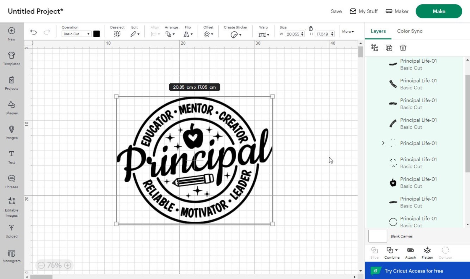 Principal SVG, Principal Appreciation Gift, Teacher Svg, School Staff ...