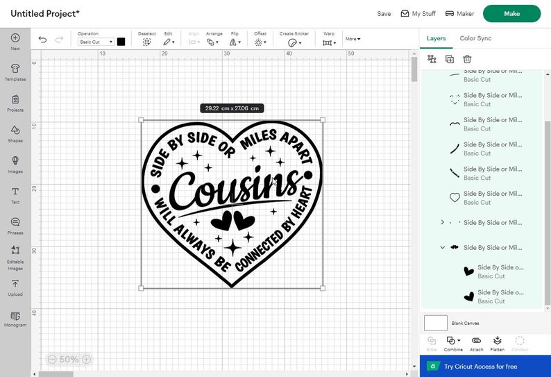 Cousins Connected by Heart SVG: Family Matching Shirts,cut Files for ...