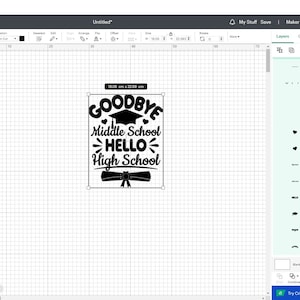Goodbye Middle School Hello High School Svg, Funny Middle School ...