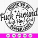 Funny Home Security SVG: Protected by Surveillance,sarcastic Adult ...