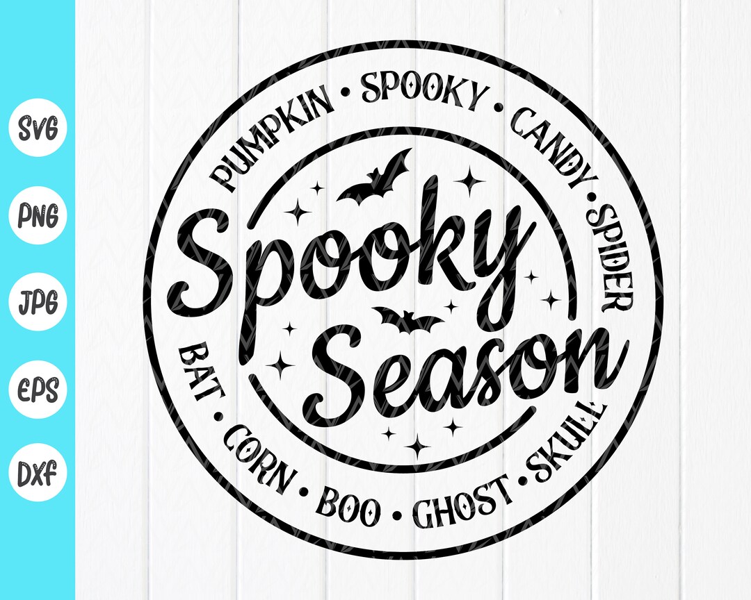 Spooky Season Svg, Spooky Squad SVG, Funny Halloween Svg, Halloween ...