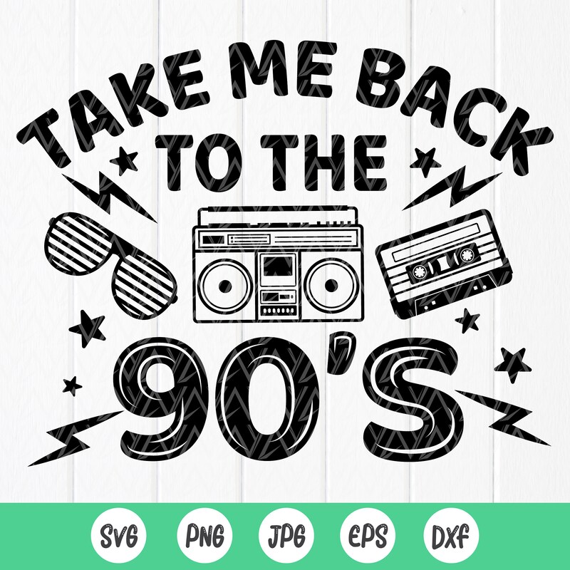Back to the 90s Svg - Etsy