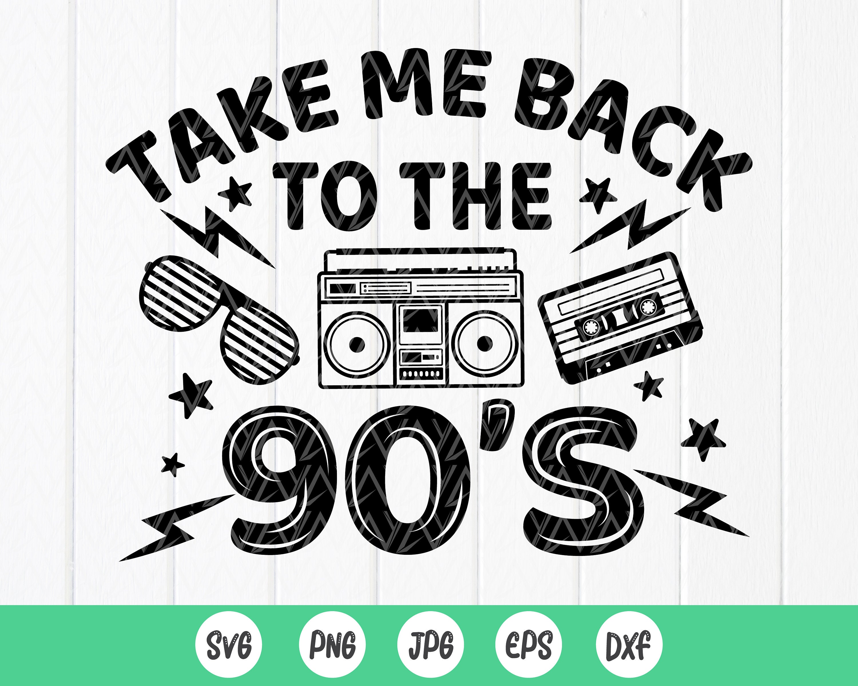 Take Me Back to the 90's Svg 90's Svg Music Cassette - Etsy Singapore