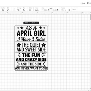 As a April Girl Svg, April Birthday SVG, Birthday Party Svg,birthday ...