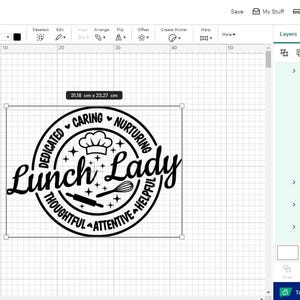 Lunch Lady SVG, School Lunch Lady Appreciation Gift, Cafeteria Lady Svg ...
