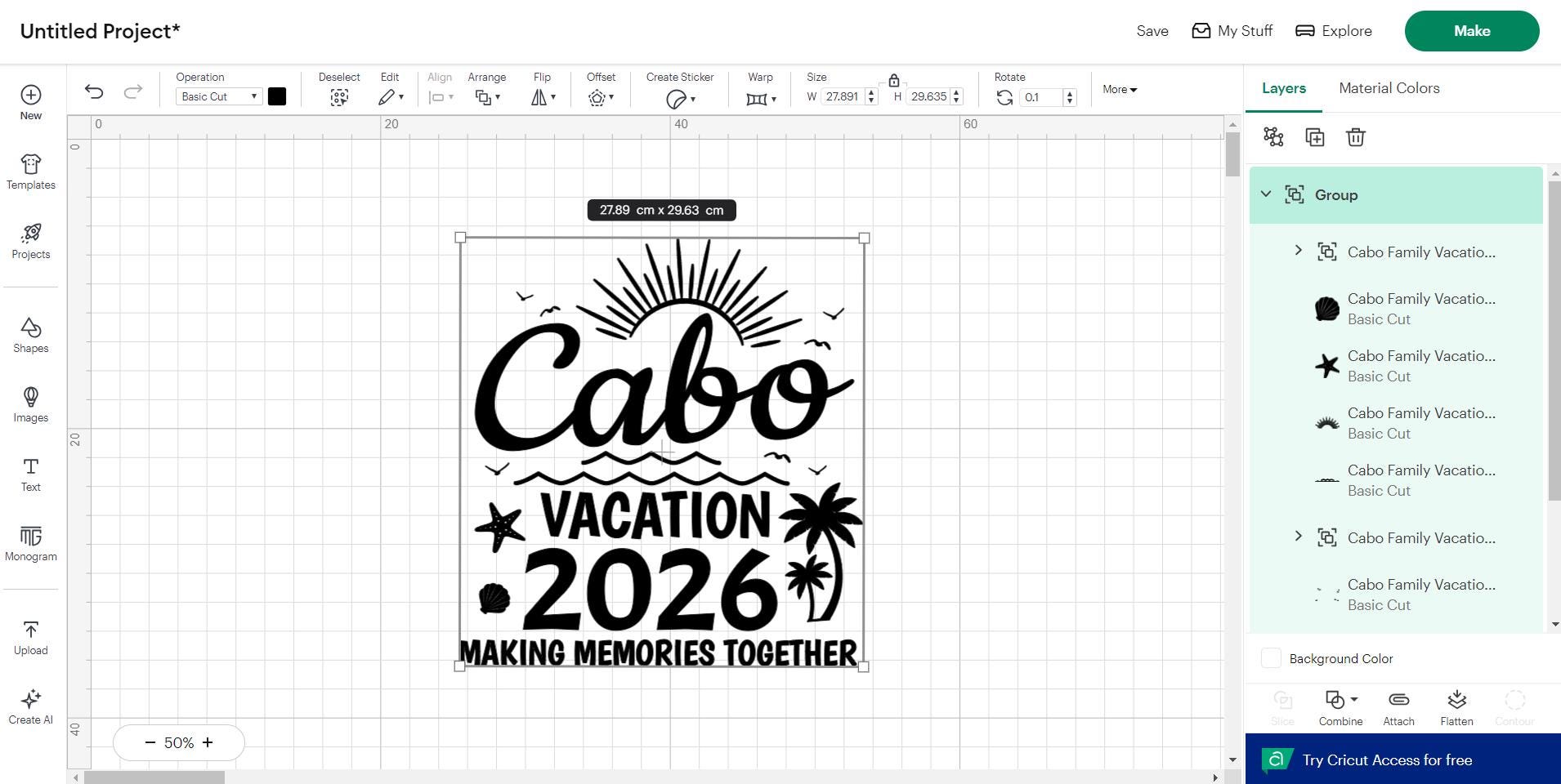 Cabo Vacation Trip 2026 SVG: Family Trip Design, Cut Files, Sublimation ...