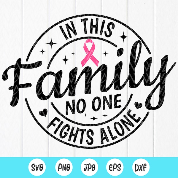 In This Family No One Fights Alone Svg - Etsy