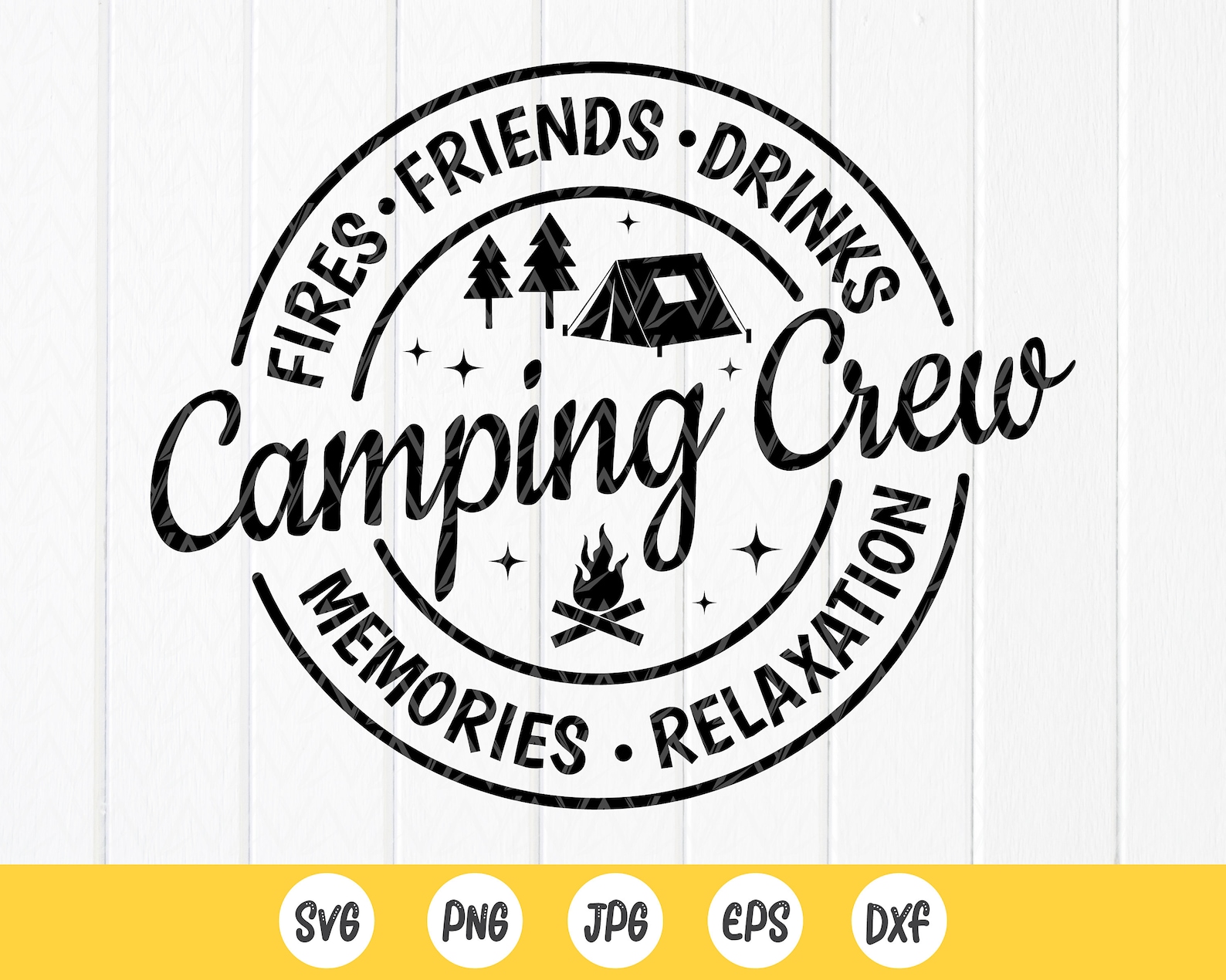 Camping Crew Svg Adventure Svg Happy Campground SVG Camping | Etsy