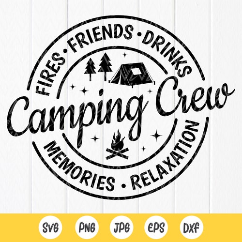 Camping Crew Svg Adventure Svg Happy Campground SVG Camping | Etsy