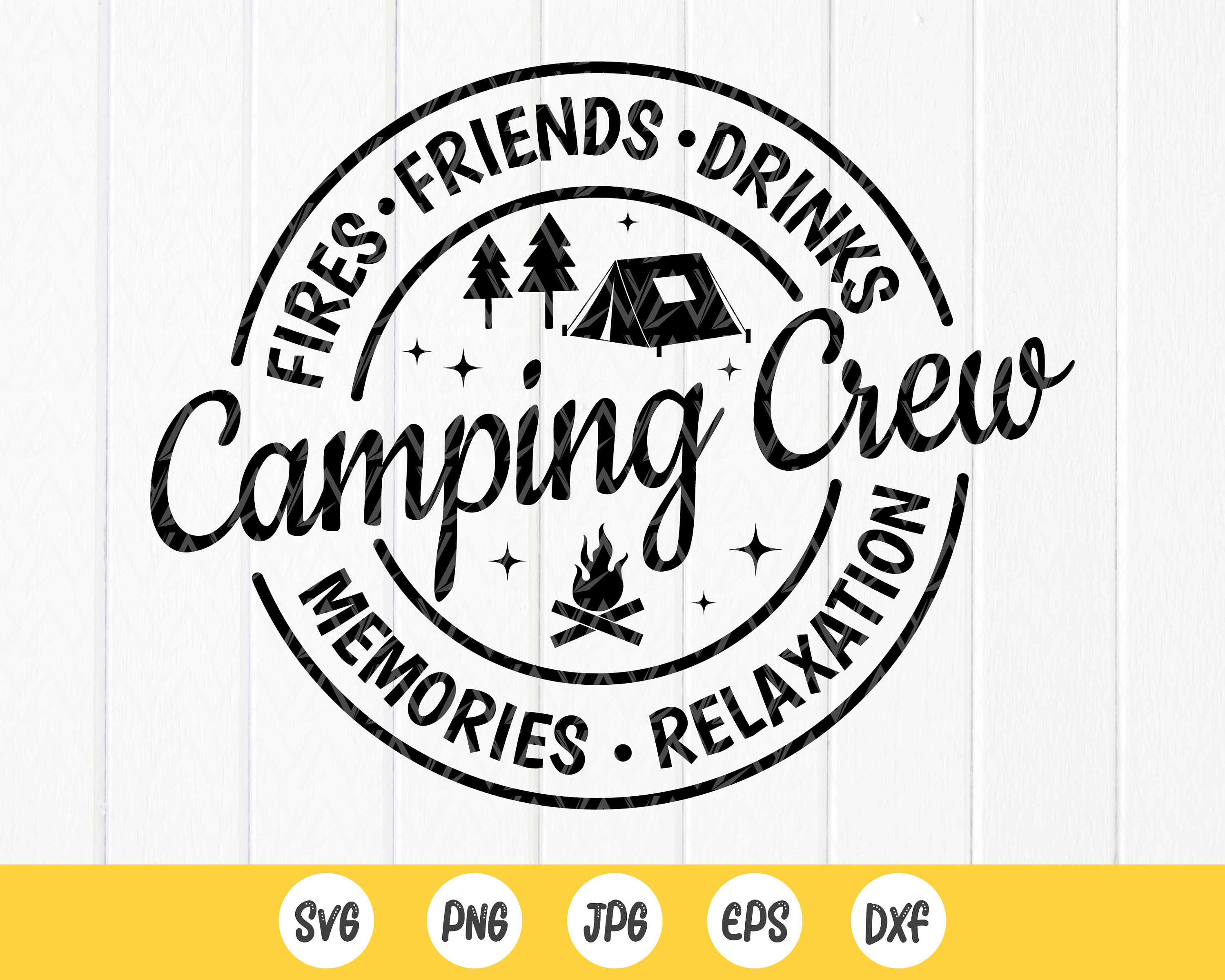 Camping Crew Svg Adventure Svg Happy Campground SVG Camping | Etsy
