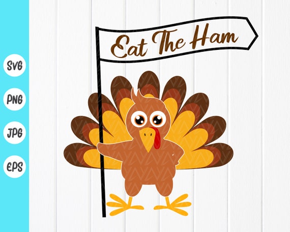 Clipart Turkey Eat Ham