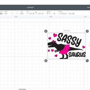 Sassy-saurus SVG, Kids Dinosaur Svg, Cute Girl Dinosaur Quote Svg ...