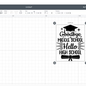 Goodbye Middle School Hello High School SVG: Graduation Quote,cricut ...