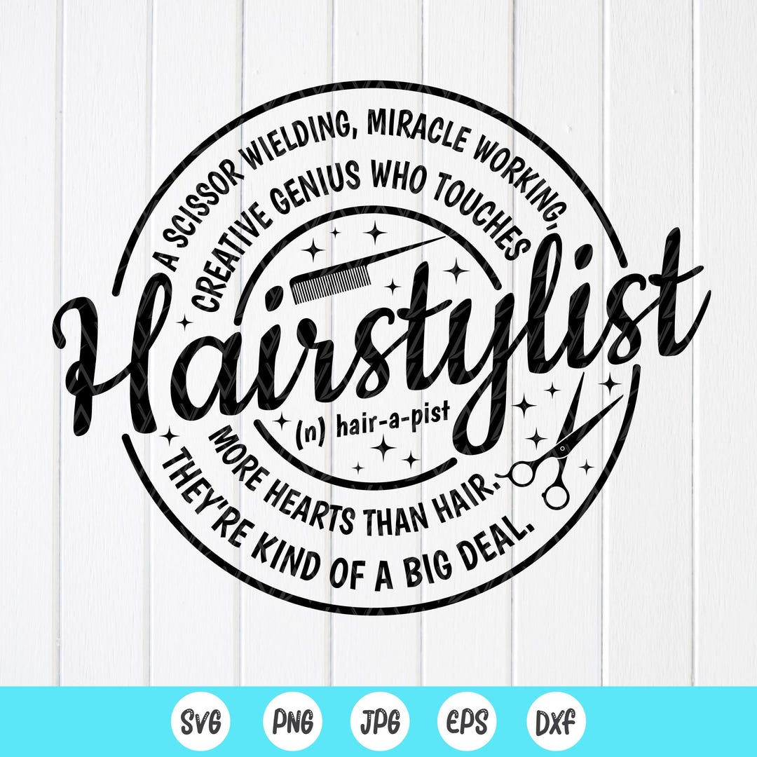 Hairstylist Definition SVG PNG ,hair Stylist SVG, Gift for Hair Stylist ...